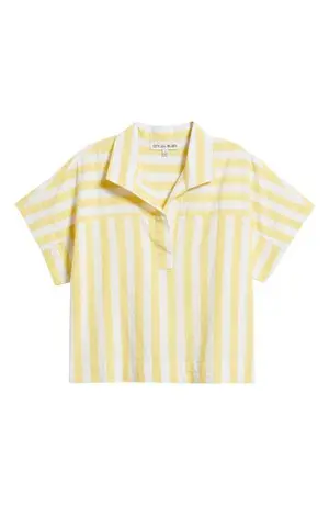 CITY BLUES Relaxed Stripe Shirt - Yellow