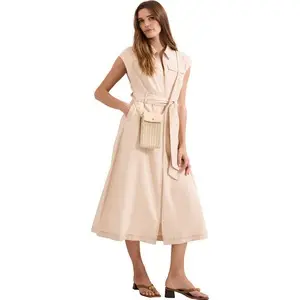 PHASE EIGHT Alira Utility Midi Dress - Stone