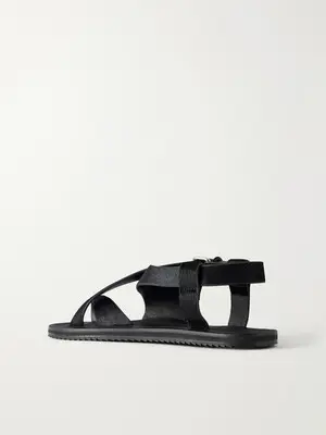 A.emery Ora Pony Hair Sandals - Black