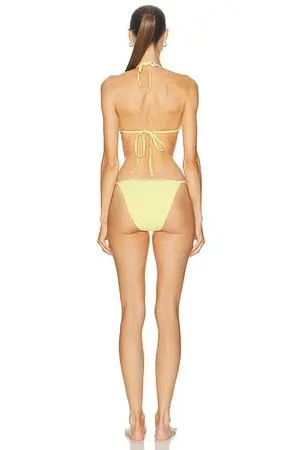 Hunza G Gina Beaded Bikini Set