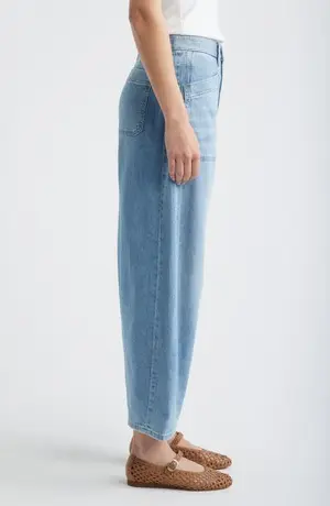 Spanx High Waist Barrel Leg Jeans