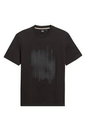 BOSS Thompson Cotton Graphic T-shirt - Black
