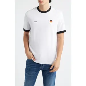 BOSS Lux Stretch Cotton Graphic T-shirt - Germany