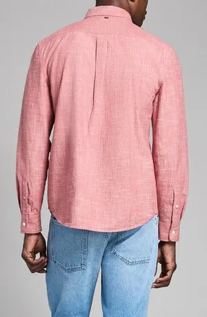 Billy Reid Slub Cotton Msl Button-up Shirt