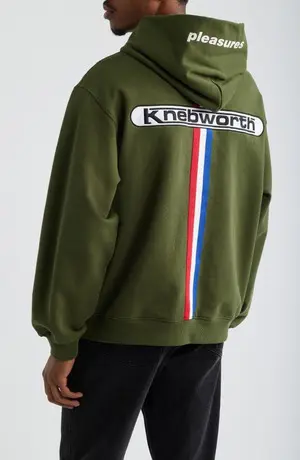 PLEASURES Knebworth Hooded Cotton Fleece Sweatshirt