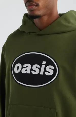 PLEASURES Knebworth Hooded Cotton Fleece Sweatshirt