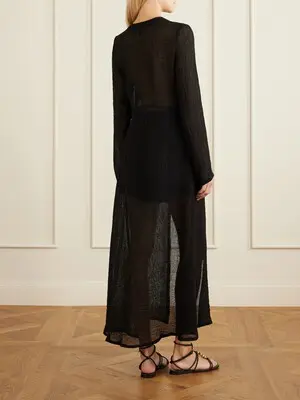 Le Kasha Bibag Linen Maxi Dress