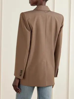 Saint Laurent Double-breasted Wool-blend Blazer