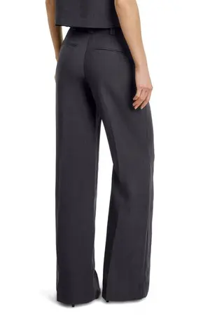 FAVORITE DAUGHTER Pinstripe Wide Leg Pants - Navy