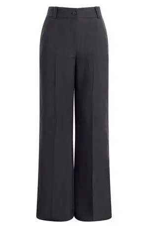 FAVORITE DAUGHTER Pinstripe Wide Leg Pants - Navy