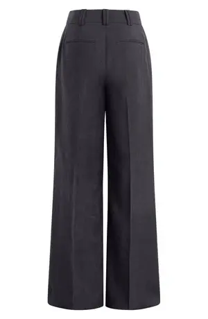 FAVORITE DAUGHTER Pinstripe Wide Leg Pants - Navy