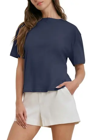 FAVORITE DAUGHTER Organic Cotton T-shirt - Navy
