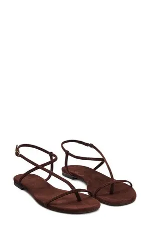 Women's Suede Flat Sandals
