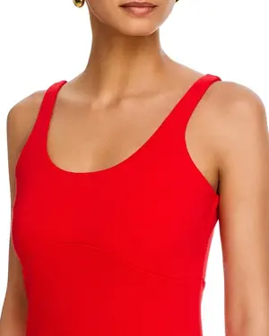 Aqua Ponte Tank Mini Dress
