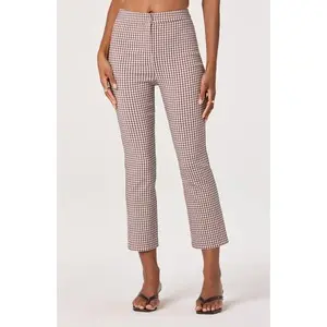 Astr The Label Alma Gingham Crop Pants