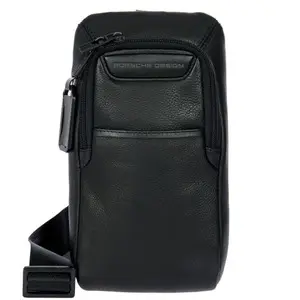 Porsche Design Roadster Leather Evo Crossbody Bag - Black