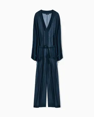 Giorgio Armani Viscose And Silk Gauze Jumpsuit - Patterned