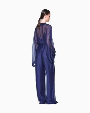 Giorgio Armani Viscose And Silk Gauze Jumpsuit