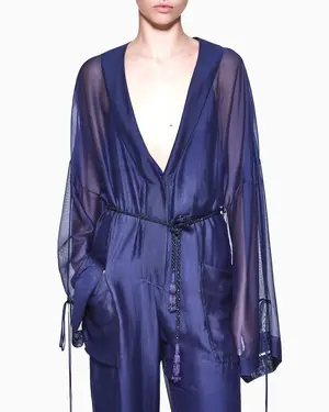 Giorgio Armani Viscose And Silk Gauze Jumpsuit