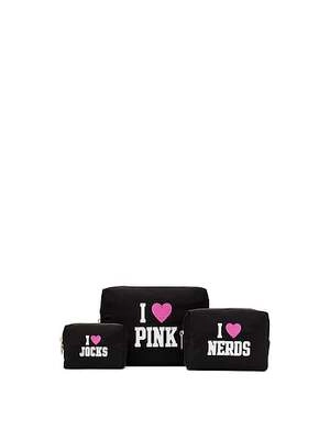 Pink Makeup Bag Trio