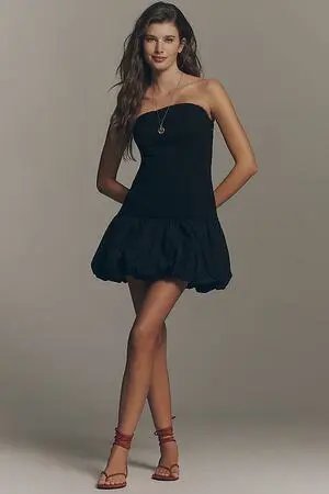Endless Rose Bubble Mini Dress - Black