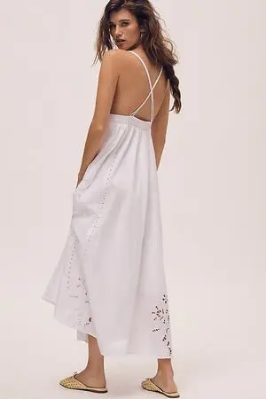 Maeve Cotton Eyelet Midi Dress