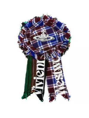 VIVIENNE WESTWOOD Rosette Orb Tartan Charm