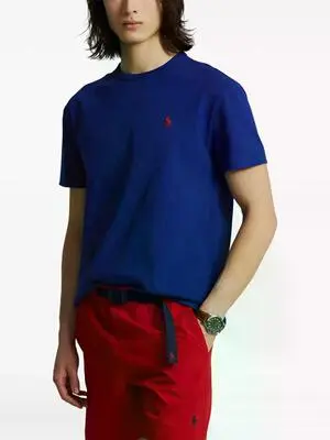 Polo Ralph Lauren Embroidered-logo T-shirt - Blue