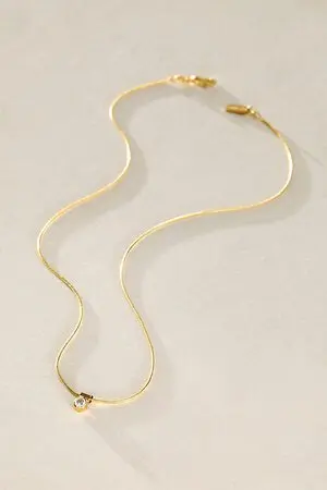 SET & STONES Ellie Birthstone Necklace - April