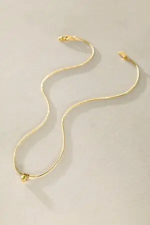 SET & STONES Ellie Birthstone Necklace - Aug