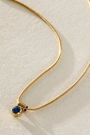 SET & STONES Ellie Birthstone Necklace - Sept
