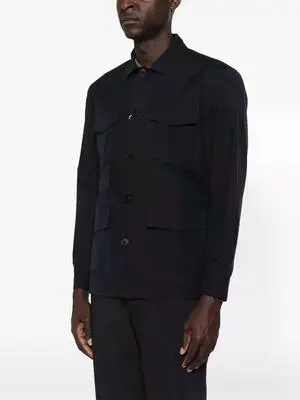 GREYED Voyager Buttoned Overshirt - Blue