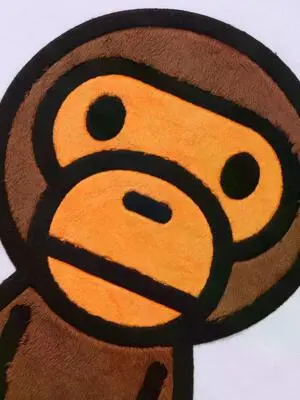 A BATHING APE Baby Milo Appliqué T-shirt - White