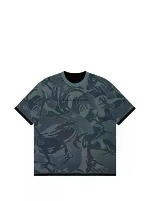 AAPE BY *A BATHING APE Reversible Camo-print T-shirt - Blue