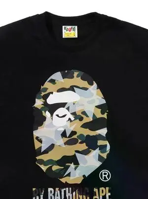 A BATHING APE Ape Head Camouflage-print T-shirt - Black