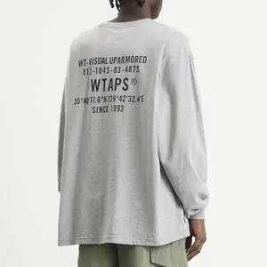 WTAPS Spec Long Sleeve T-shirt - Ash Gray