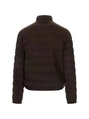 Moncler Luray Quilted High-neck Jacket - Brown