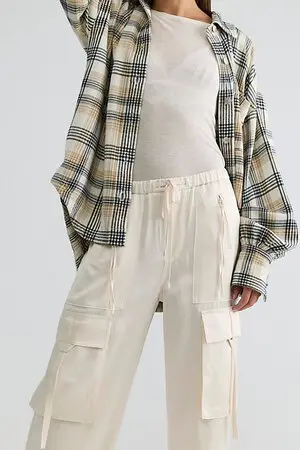 Citizens Of Humanity Andira Pull-on Cargo Pants - Cream