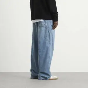 MAISON MARGIELA Wide Leg Jeans - Blue Washed
