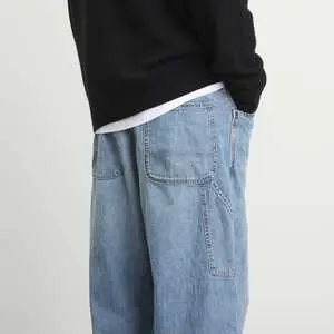 MAISON MARGIELA Wide Leg Jeans - Blue Washed