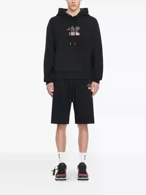 Off-White X Ac Milan Arrow Print Hoodie - Black