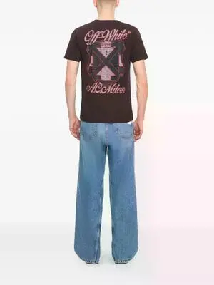Off-White X Ac Milan Logo-print T-shirt