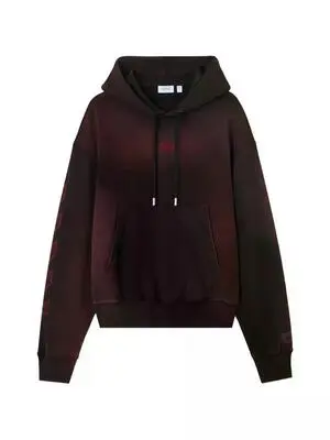 Off-White X Ac Milan Logo-embroidered Hoodie