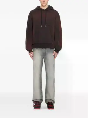 Off-White X Ac Milan Logo-embroidered Hoodie