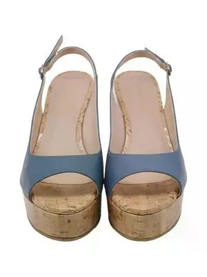 STUART WEITZMAN Riveria Slingback Wedge Sandals