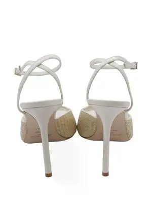 JIMMY CHOO Woven Ankle Strap Sandals