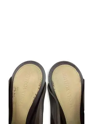 Bottega Veneta Dot Sock Leather Mules - Brown
