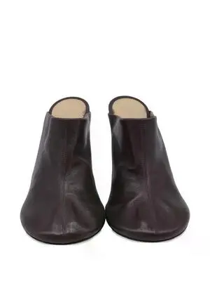 Bottega Veneta Dot Sock Leather Mules - Brown