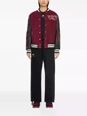Off-White X Ac Milan Patch-detail Bomber Jacket