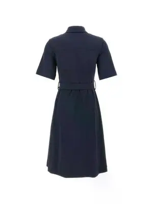 KAOS Belted Shirt Dress - Blue